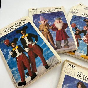 Simplicity | Art | Vintage Simplicity Disney Costume Patterns Mickey ...